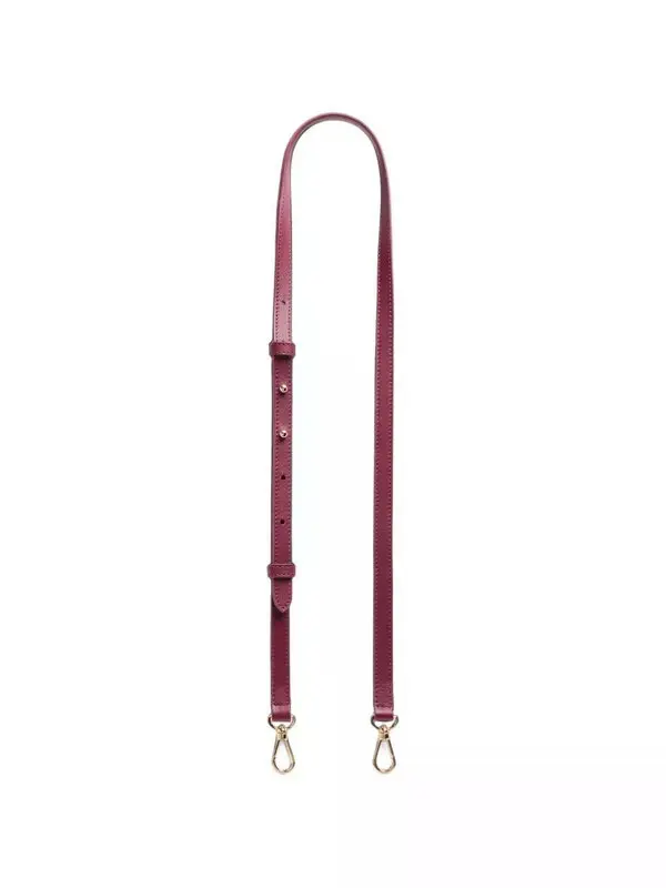 LANCEL Mistral Rollable Leather Shoulder Strap - Purple