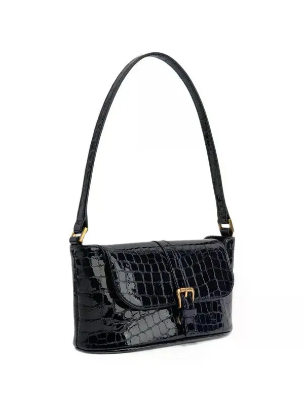 By Far Miranda Crocodile-embossed East-west Bag