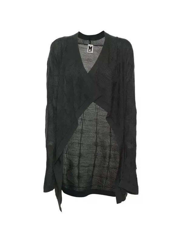Missoni Textured Drape Cardigan - Grey