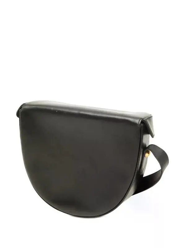 FERRAGAMO 2000-2026 Leather Half Moon Crossbody Bag