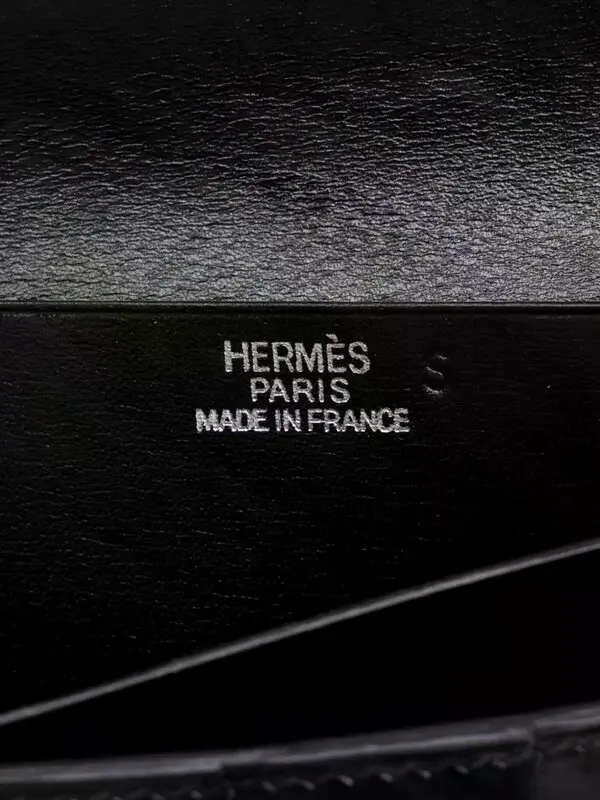 Hermès 1990-2004 Box Calf Bearn Wallet Long Wallets