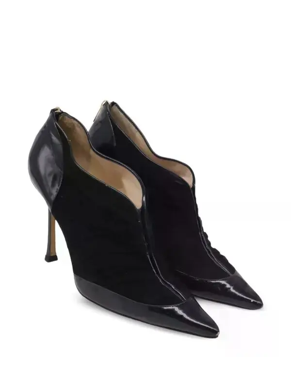 JIMMY CHOO 2020s Pointed-toe Ankle Boots - Black