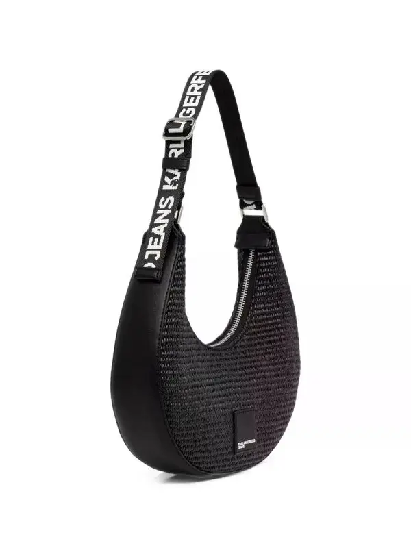Karl Lagerfeld Woven-design Logo-strap Tote Bag