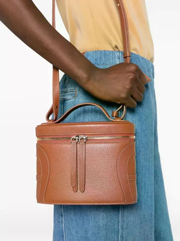 AIGNER Deborah S Grained Leather Cross Body Bag