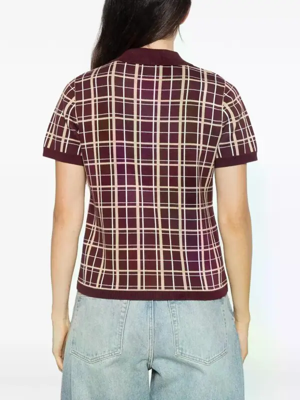 Gant Check-knit Polo Shirt
