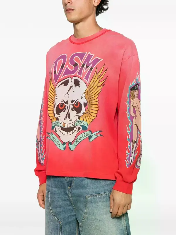 DIET STARTS MONDAY Graphic-print Long-sleeve T-shirt