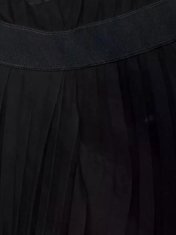 Balenciaga Pleated Asymmetric Midi Skirt