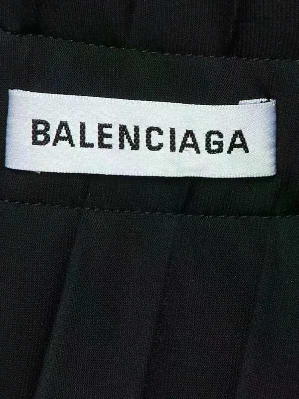 Balenciaga Pleated Asymmetric Midi Skirt