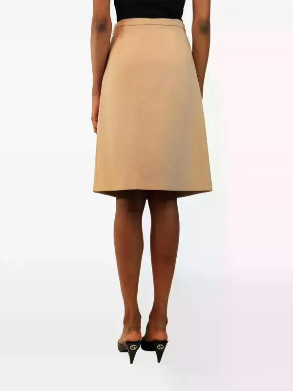 Miu Miu Inverted Box-pleat Mini Skirt