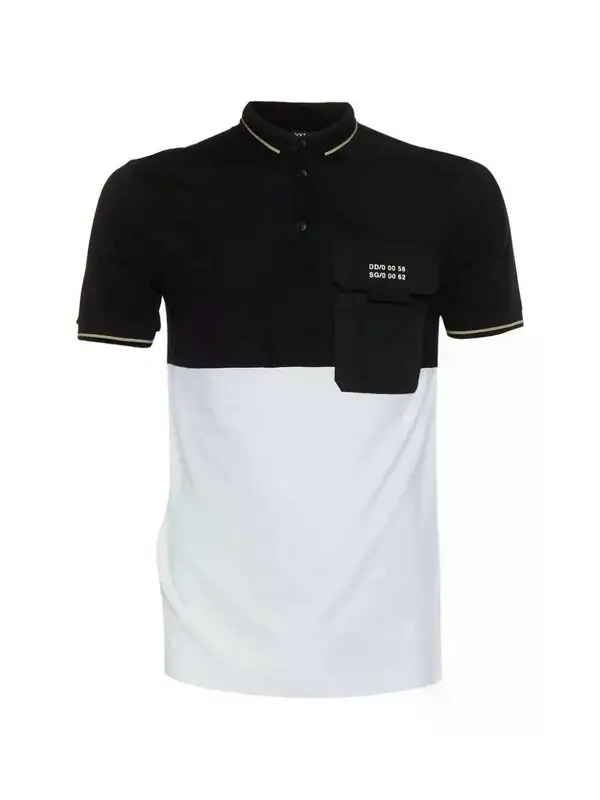 Dolce & Gabbana Colorblock Pocket Polo T-shirt - White