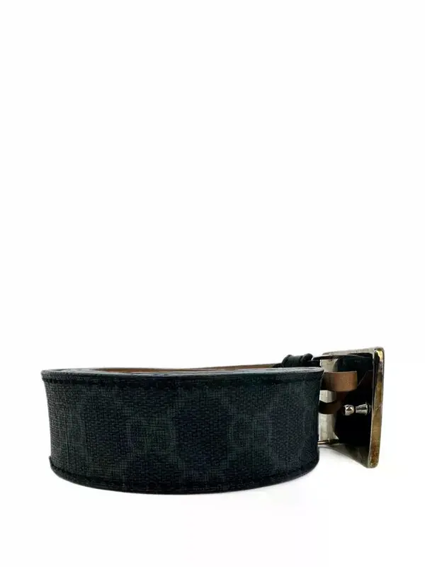 Gucci 2010s Interlocking G Plaque Belt