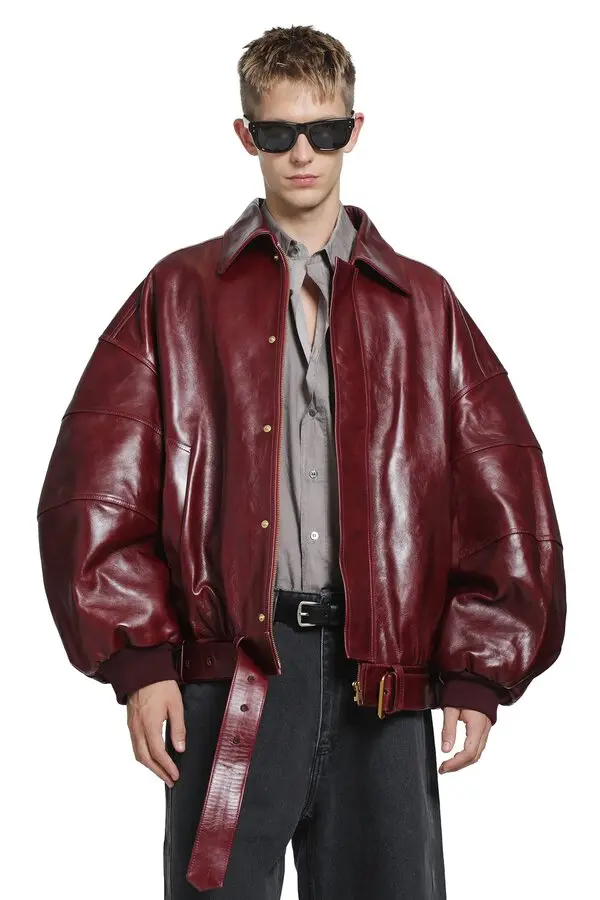 WILLY CHAVARRIA Os Hustler's Leather Jacket