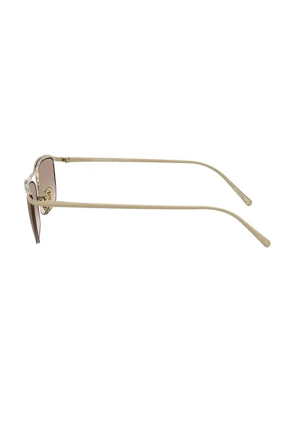 Oliver Spencer Aviator Sunglasses In Metallic