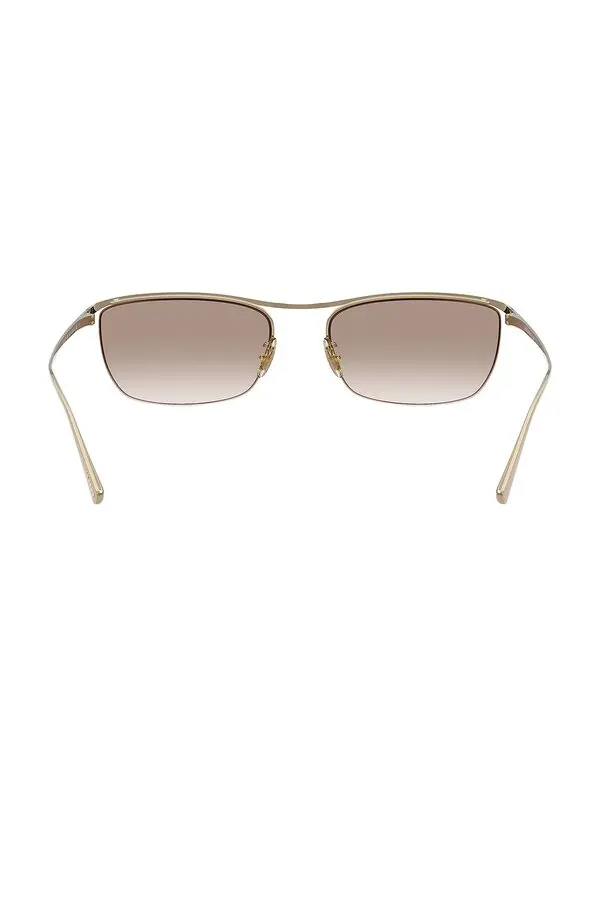 Oliver Spencer Aviator Sunglasses In Metallic