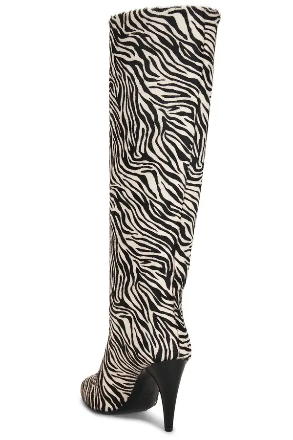 Isabel Marant Étoile Jany High Boot In Black & White