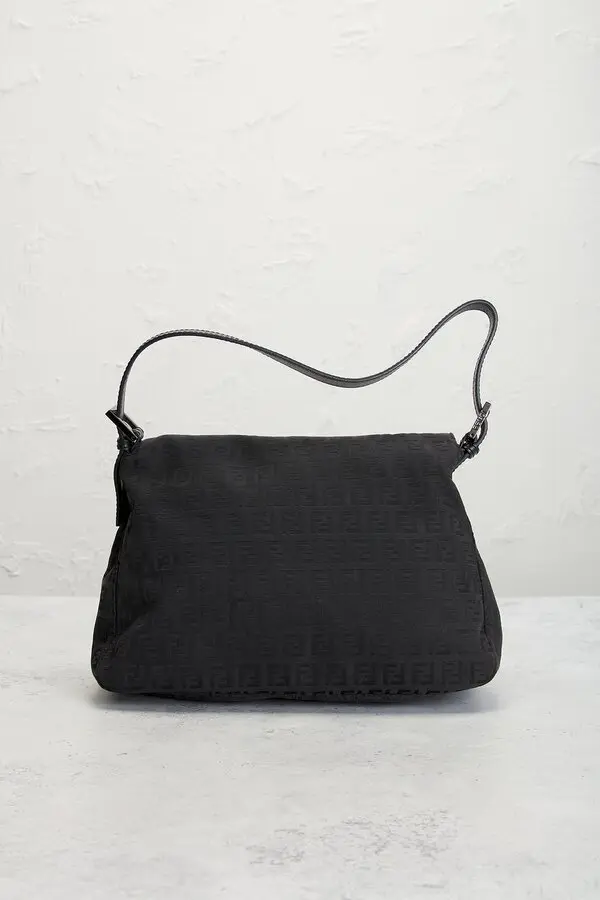 Fendi Zucchino Mama Baguette Shoulder Bag