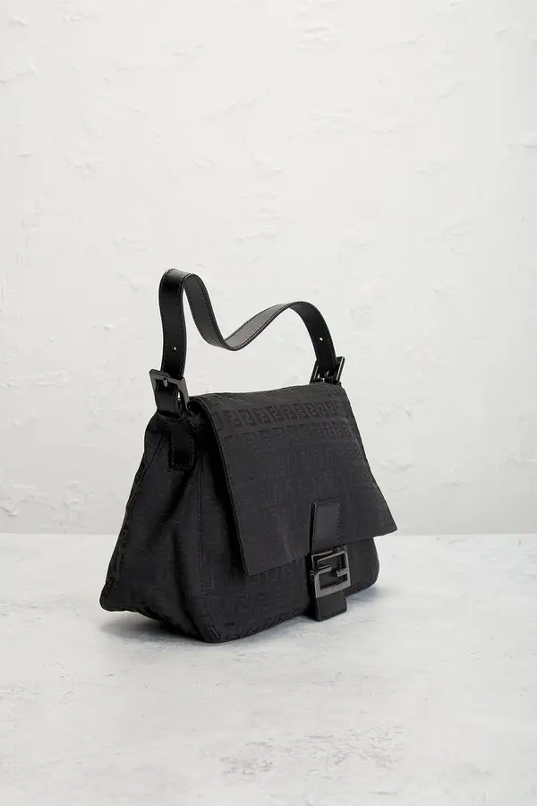 Fendi Zucchino Mama Baguette Shoulder Bag