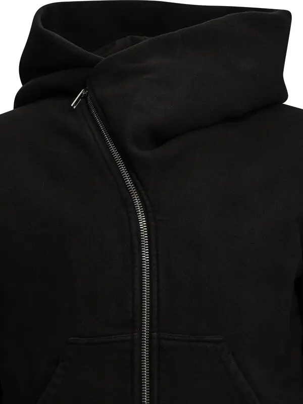 Rick Owens Mountain Asymmetric Zip Hoodie