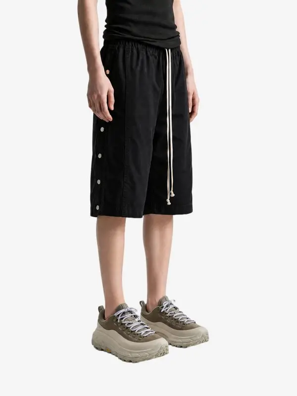 Rick Owens Pusher Press-stud Drawstring Shorts