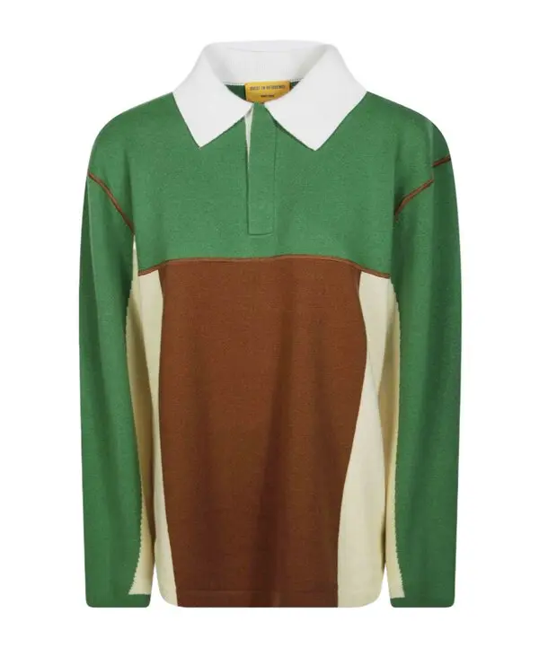Guest In Residence Color-block Polo Shirt