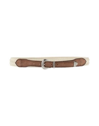 Eleventy Platinum Belt Size Textile Fibers, Leather - White