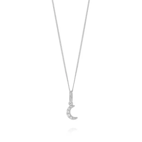 NELLOU JEWELLERY Starlit Moon Necklace Sterling - Silver