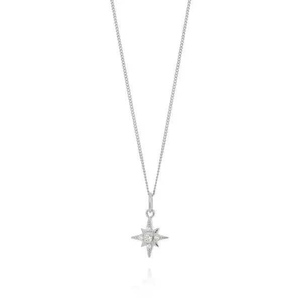 NELLOU JEWELLERY Celestial Star Necklace Sterling - Silver