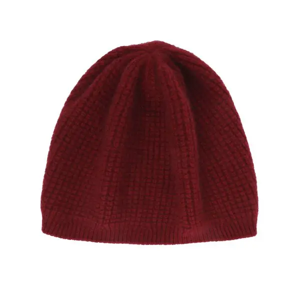 PINK MAHARANI Knitted Winter Beanie – Burgundy
