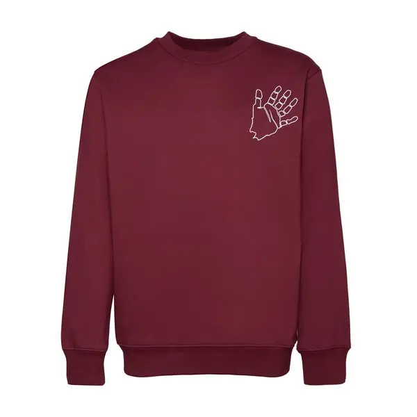 THE GT ATELIER Heart On Hand — Sweatshirt - Red