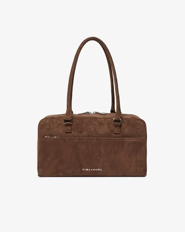 TIBA + MARL Riley Compact East-west Changing Bag Faux Suede