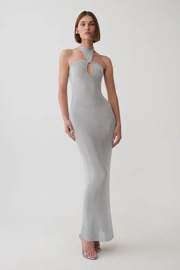 Meshki Lane Lurex Knit Maxi Dress