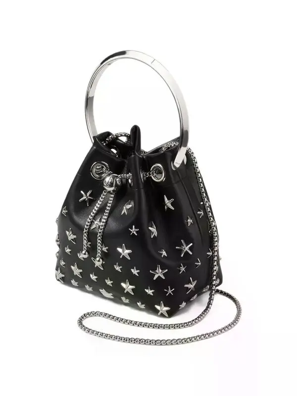 JIMMY CHOO Bon Bon Star-studded Bucket Bag