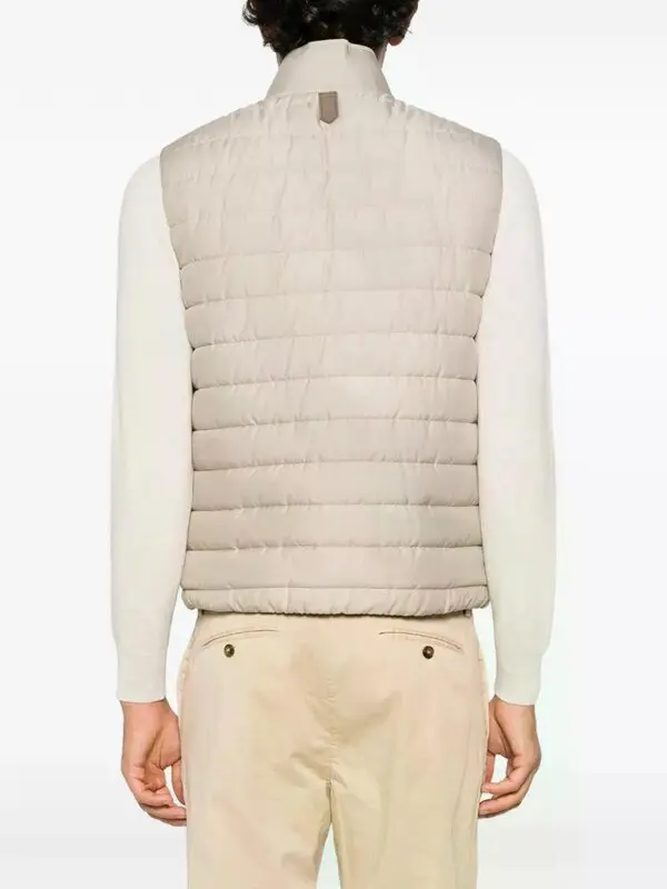 Canali Quilted High-neck Gilet
