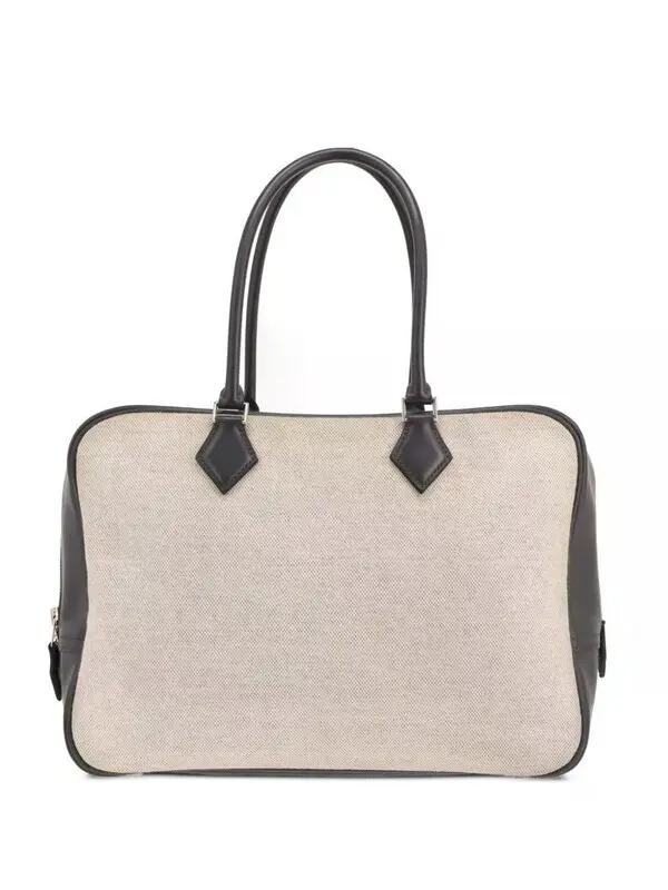 Hermès 2007 Plume Canvas Tote Bag