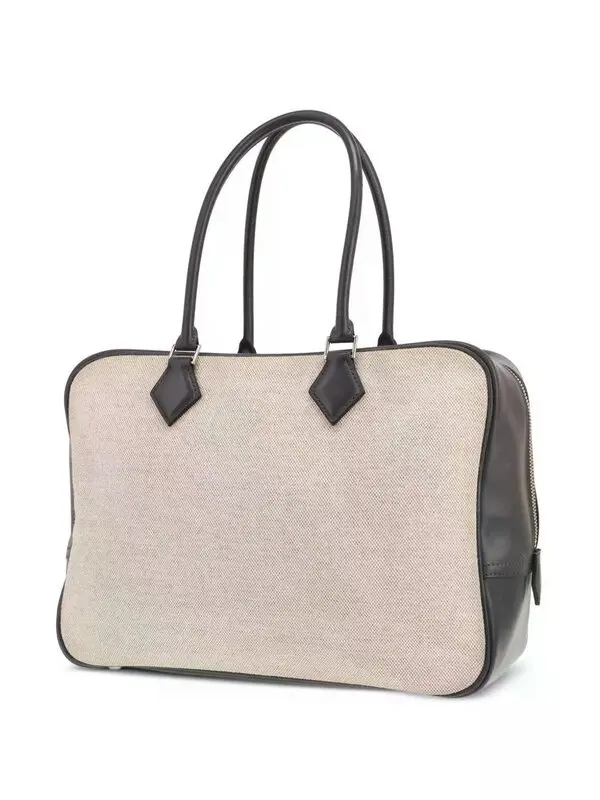 Hermès 2007 Plume Canvas Tote Bag