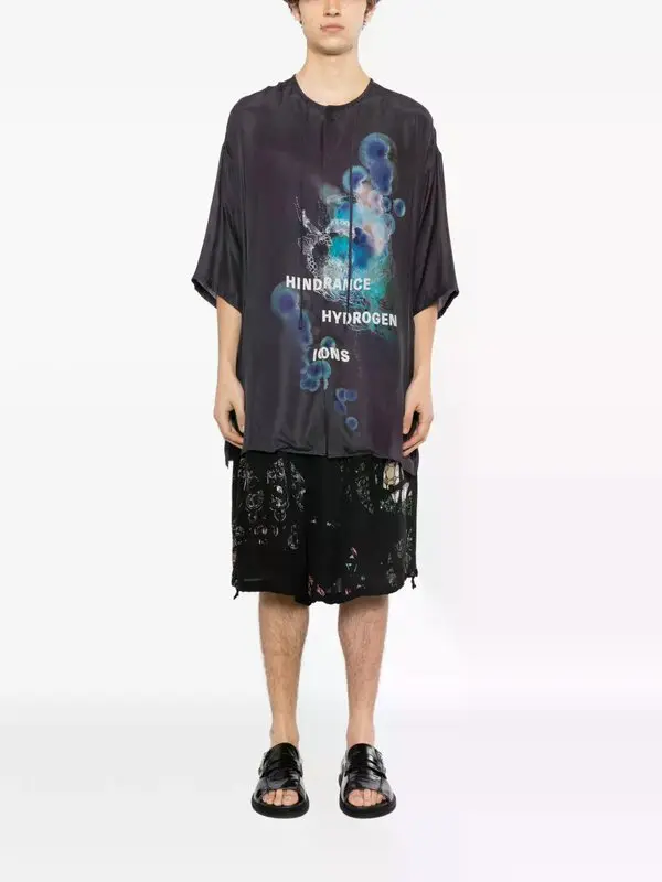 Yohji Yamamoto Gusseted Short-sleeve Shirt
