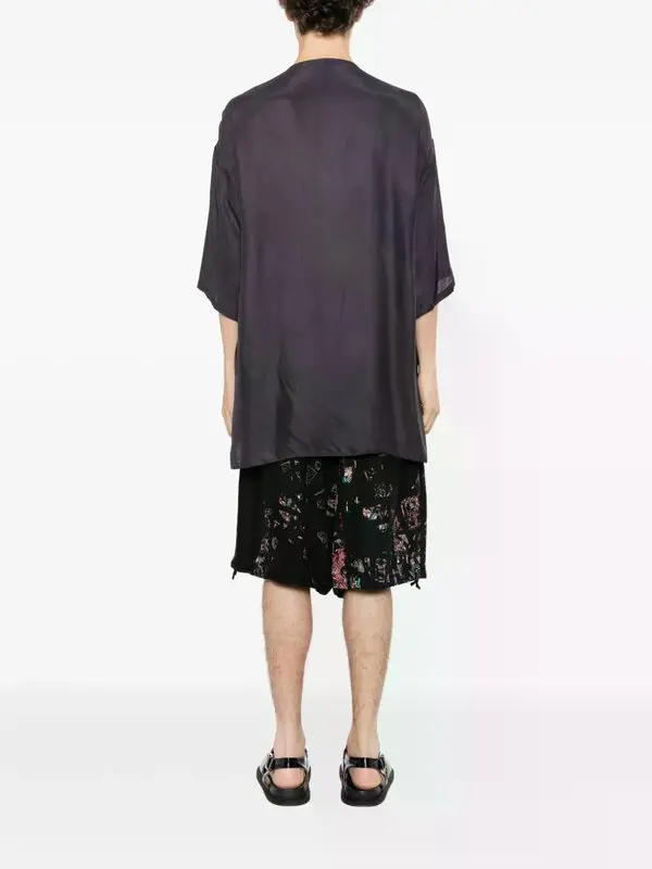 Yohji Yamamoto Gusseted Short-sleeve Shirt