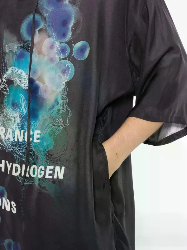 Yohji Yamamoto Gusseted Short-sleeve Shirt