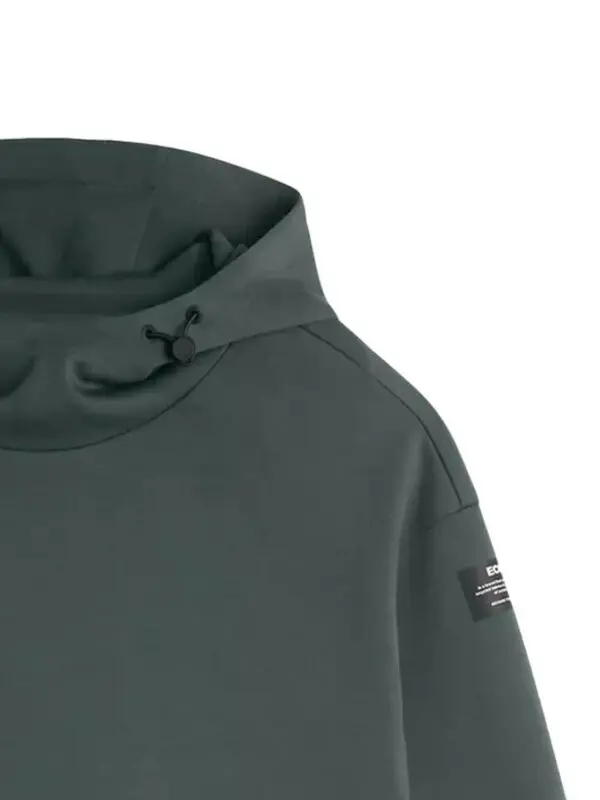 ECOALF Cancun Drawstring Logo-patch Hoodie - Green