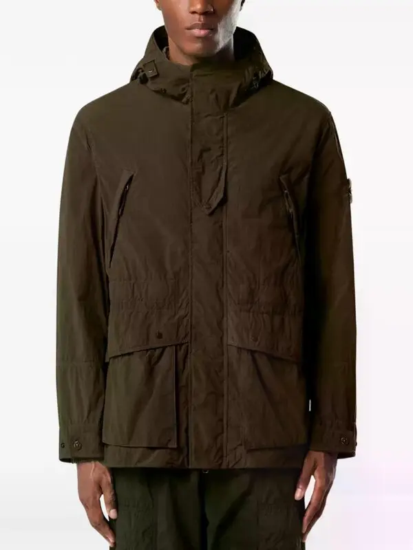 Stone Island Q100024 Nylon Smerigliato_s.i. Ghost Coat