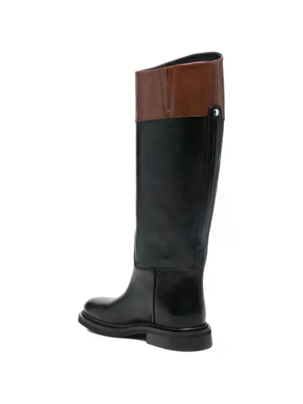 POEVE Two-tone Knee-high Boots