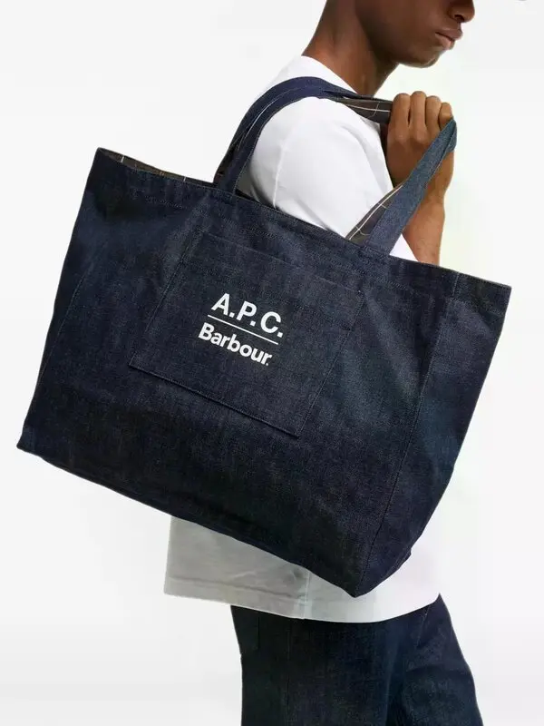 Barbour X A.p.c Logo-print Reversible Shoulder Bag