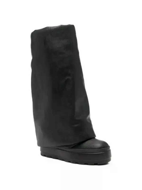 Casadei Foldover-detail Platform Boots