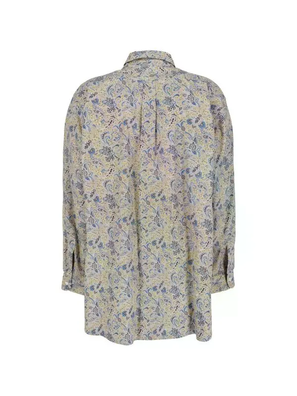 Vintage Paisley-print Button-down Shirt
