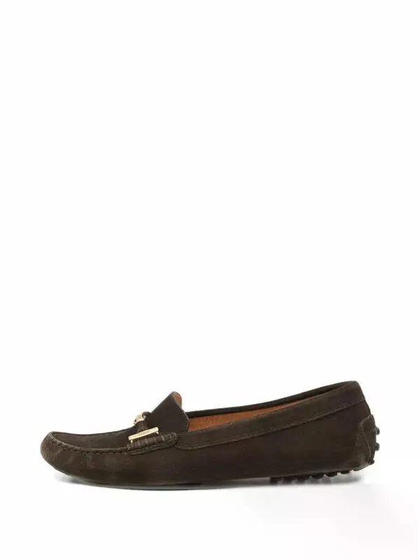 TOD'S Suede Slip-on Loafers - Brown