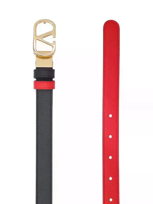 Valentino Garavani Vlogo Leather Belt