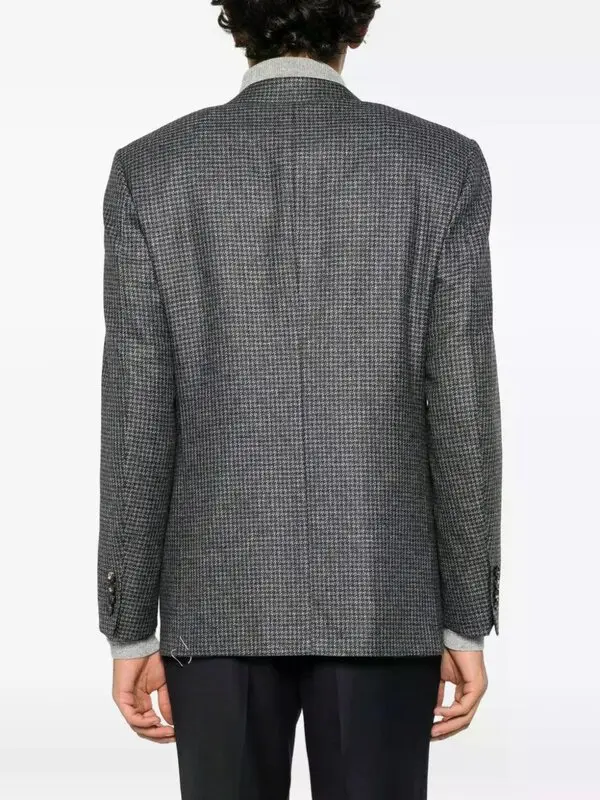Canali Houndstooth Wool Blazer