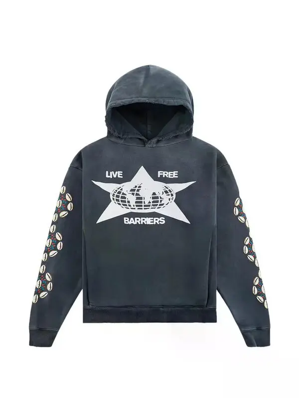 BARRIERS Cowrie Shell Hoodie - Grey