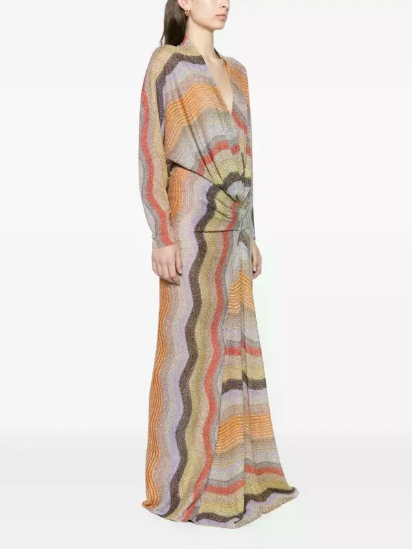 Missoni Long Dress With Deep V-neckline