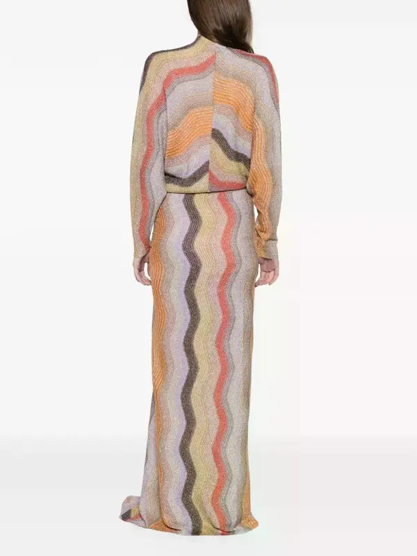 Missoni Long Dress With Deep V-neckline